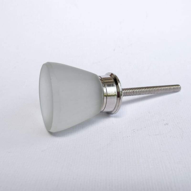 Frosted Clear Beach Glass Drawer Pulls & Cabinet Knobs - Hooks & Knobs