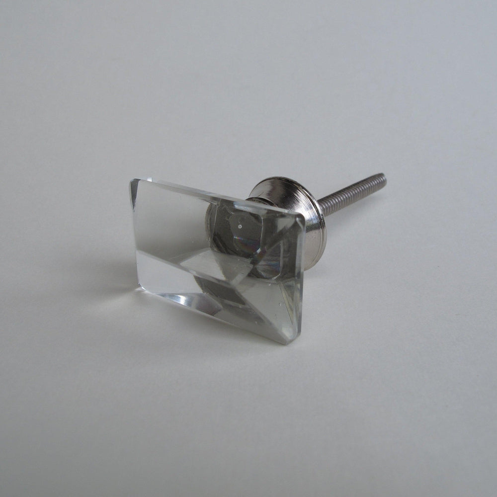 Glass Drawer Pull - Vintage Glass Knob - Hooks & Knobs