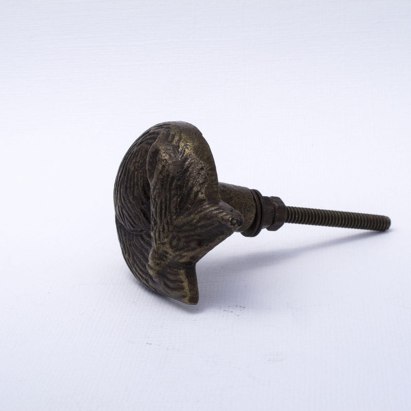 Metal Woodland Sleeping Fox Drawer Pulls & Cabinet Knobs - Hooks & Knobs