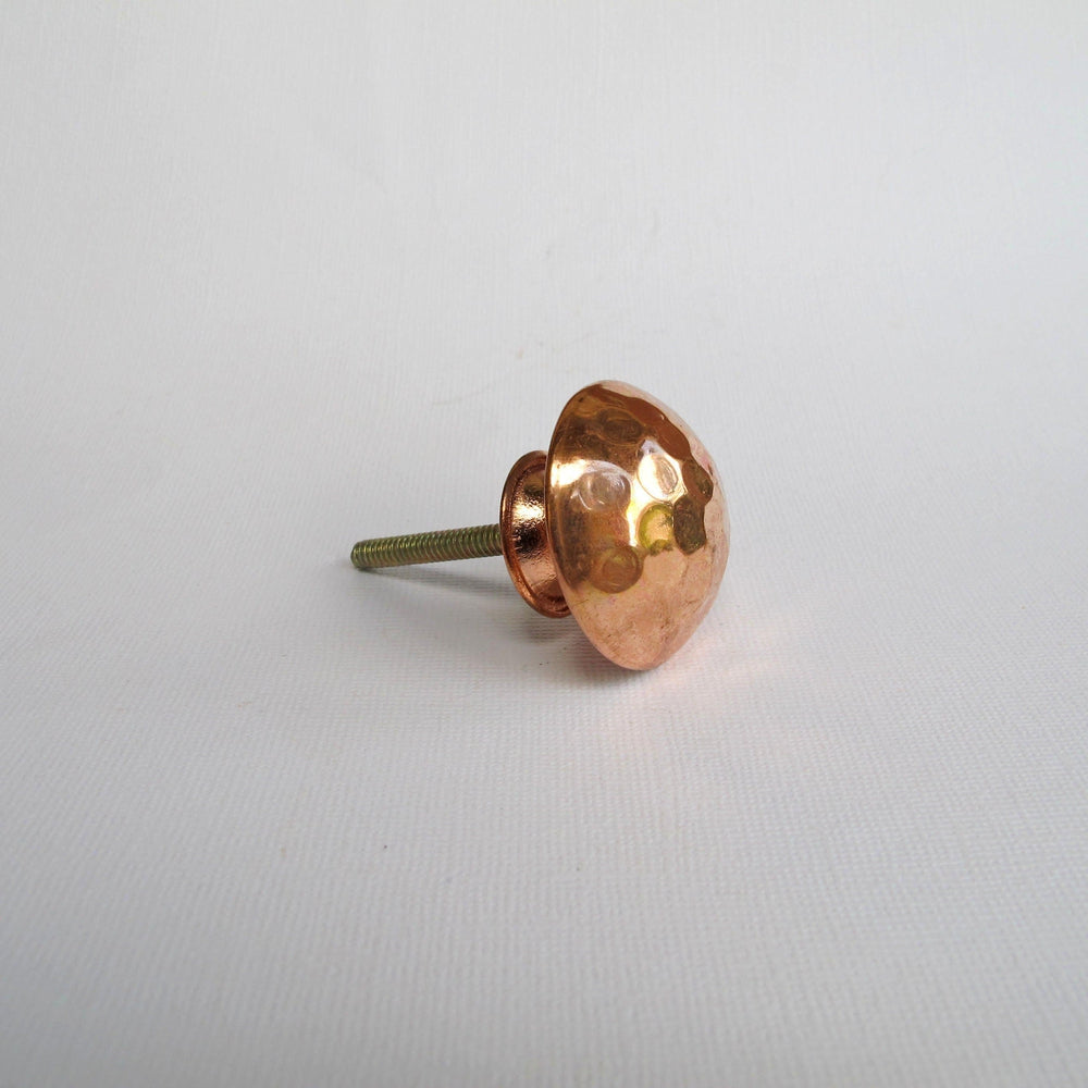 Hammered Copper Knob - Hooks & Knobs