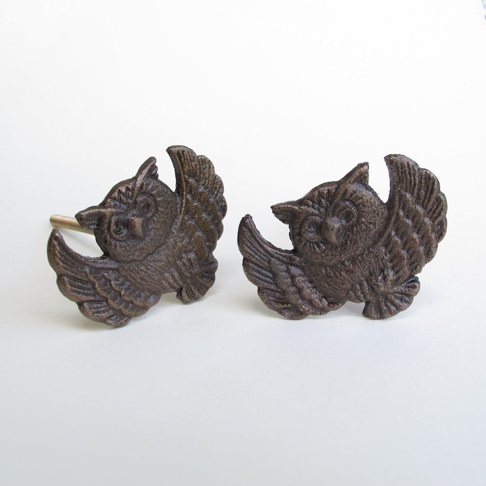 Metal Owl Drawer Knob - Hooks & Knobs