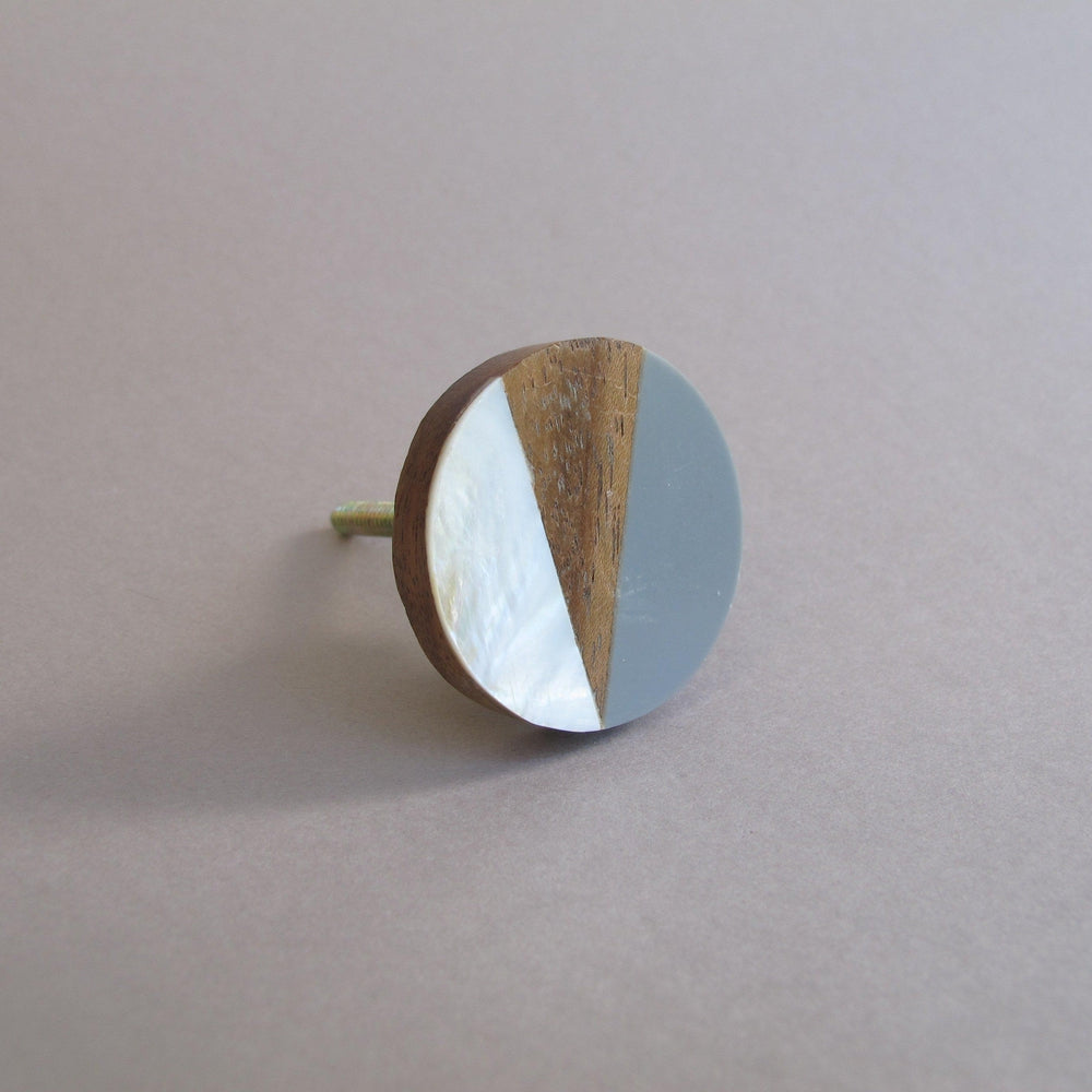 Modern Grey Geometric Drawer Pulls & Cabinet Knobs - Hooks & Knobs