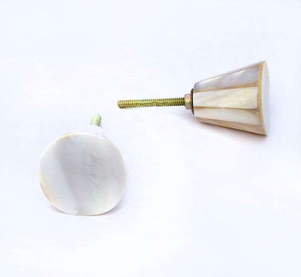 Mother of Pearl Dome Drawer Pulls & Cabinet Knobs - Hooks & Knobs