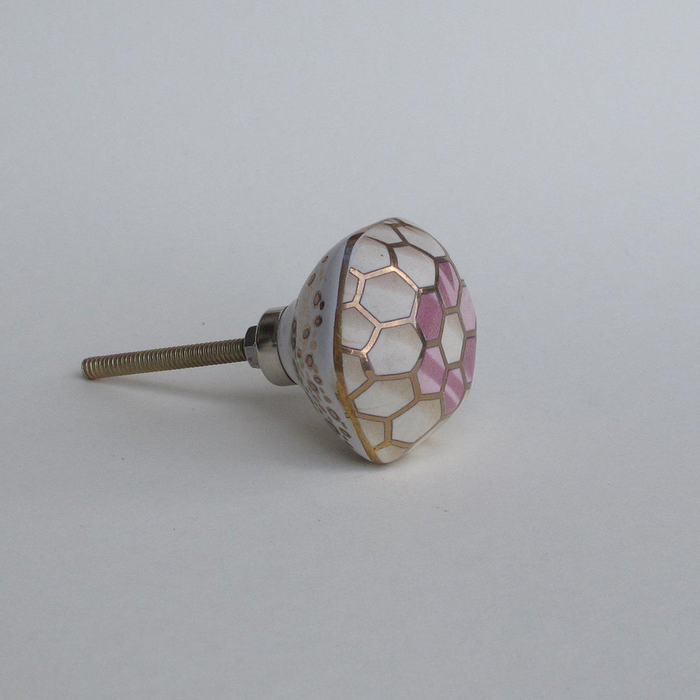 Mother of Pearl Tortoise Shell Knob - Cabinet Pull - Hooks & Knobs