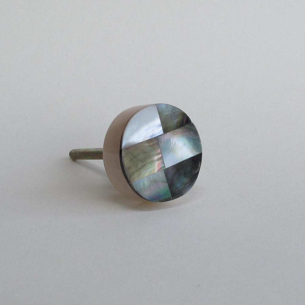 Round Mother of Pearl Drawer Pulls & Cabinet Knobs - Hooks & Knobs