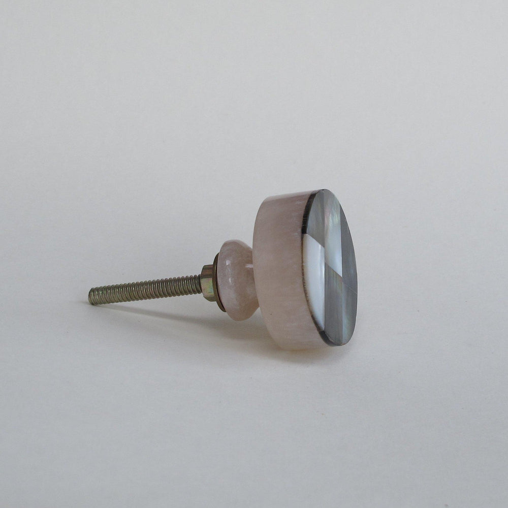 Round Mother of Pearl Drawer Pulls & Cabinet Knobs - Hooks & Knobs